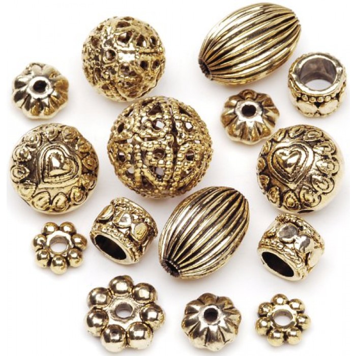 GeeksHive: Darice 40-Piece Metal Spacer Beads, Assorted Shapes, Antique ... GeeksHive: Darice 40-Piece Metal Spacer Beads, Assorted Shapes, Antique ...